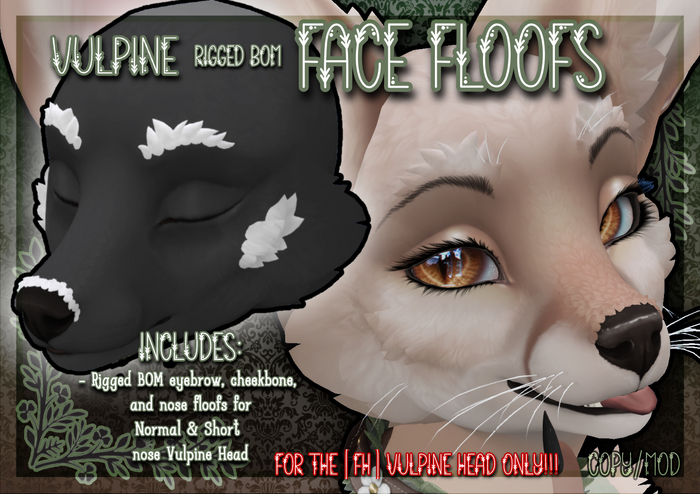 Second Life Marketplace - [FH] Vulpine Face Floofs